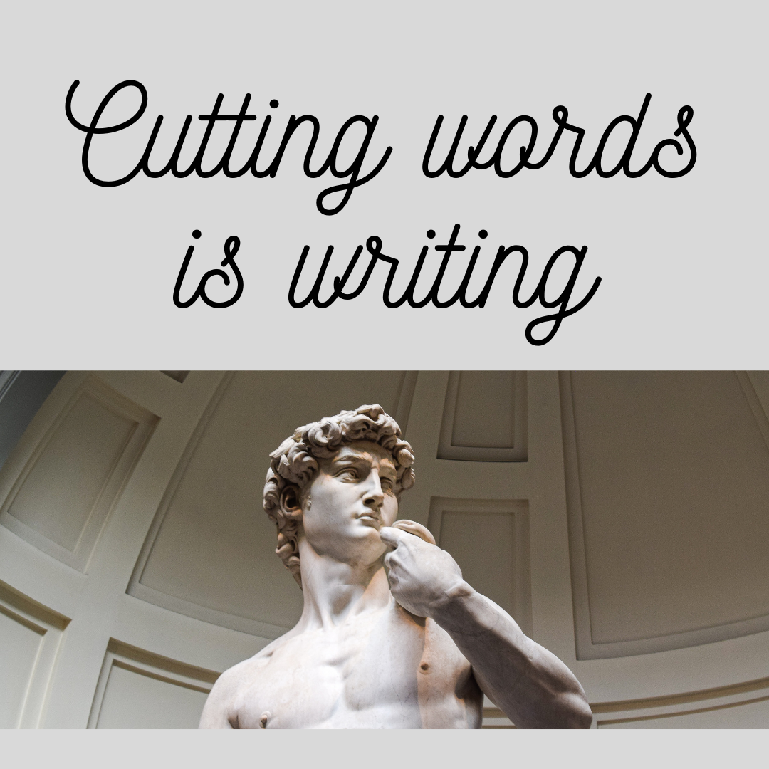 Cutting words is writing - Susan Weiner Investment Writing